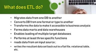 Extract Transform And Load Pptx Databases Computer Software And Applications