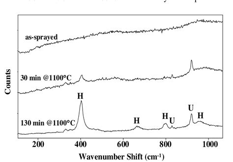 Raman Spectra Of Plasma Sprayed Bsas Overcoat Cross Section Top Download Scientific Diagram