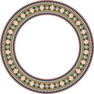 Floral Circle Border Vector Art Icons And Graphics For Free Download