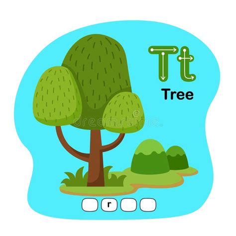 Letter T Tree Alphabet Stock Illustrations 531 Letter T Tree Alphabet Stock Illustrations