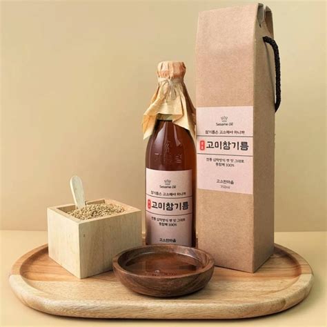 1 1묶음 저온압착 통참깨 방앗간 참기름 350ml 2병 티몬