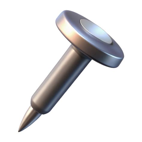 Fascinating Dramatic Avant Garde Hyper Specific Professional Render Of A Single Nail Steel