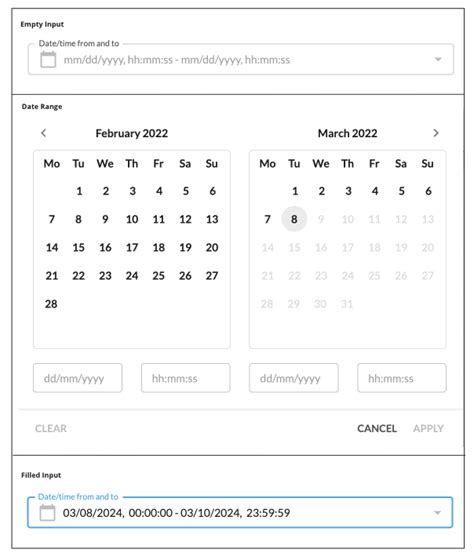 Date Range Field Component