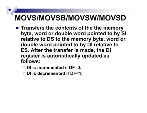 String Instruction In Assembly Language 8086 Pdf