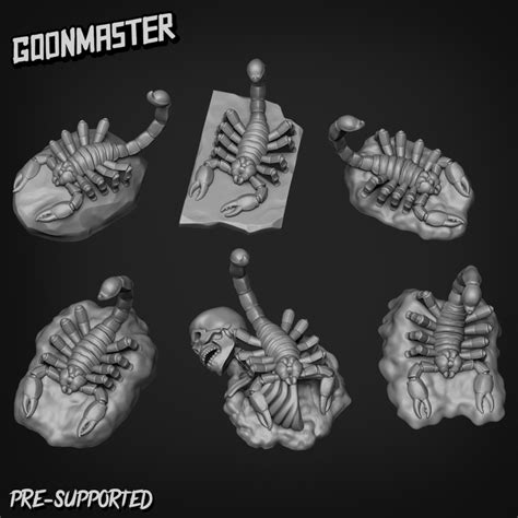 3d Printable Basing Bits 159 Scorpions By Goon Master