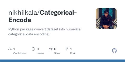 Github Nikhilkalacategorical Encode Python Package Convert Dataset