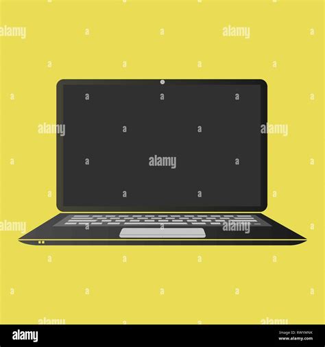 Laptop Flat Icon Vector Illustration Stock Vector Image Art Alamy