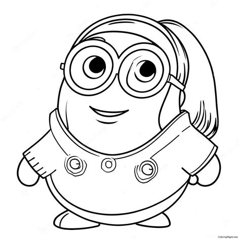 Agnes Despicable Me Coloring Page