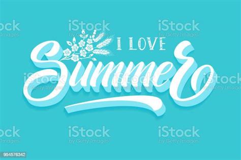 손으로 그려 글자난 사랑 여름 우아한 현대 필기 서 예 잉크 그림 벡터 꽃 요소와 타이 포 그래피 포스터입니다 카드 초대장 인쇄 등 개념에 대한 스톡 벡터 아트 및 기타