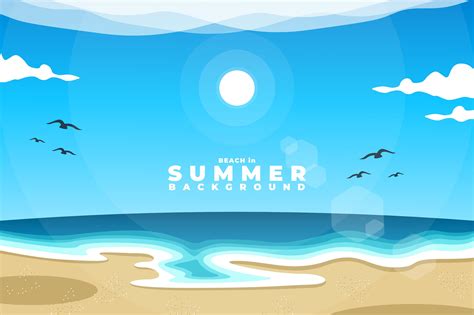 Summer Beach Wallpaper For Desktop Graphic By Riansa28 · Creative Fabrica