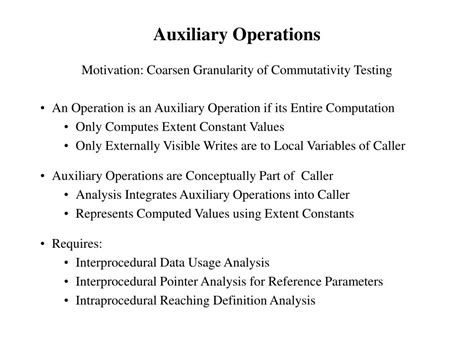 ppt commutativity analysis a new analysis framework for parallelizing compilers powerpoint