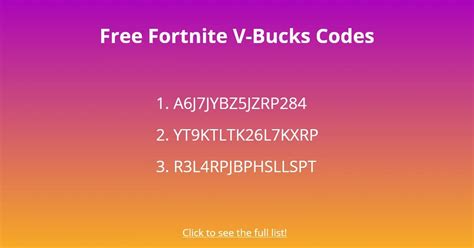 35 Free Fortnite V Bucks Codes Followchain