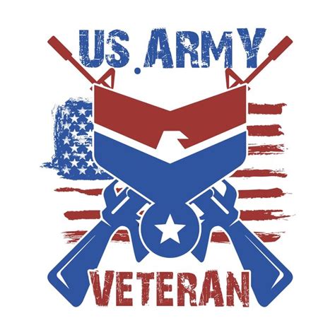 Us Army Veteran Logo Tshirt Premium Vector