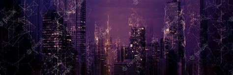 Premium Photo Smart City And Big Data Connection Technology Concept Abstract Line Connection