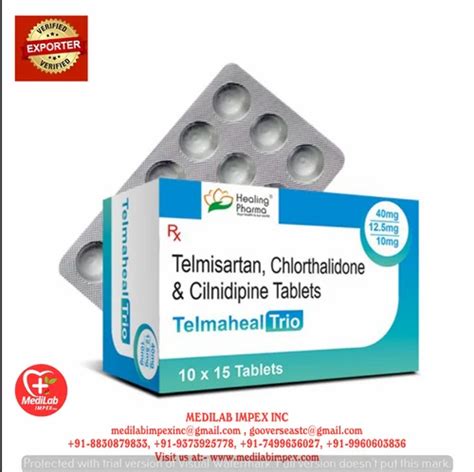 Telmisartan Cilnidipine And Chlorthalidone Tablet 5 Mg At ₹ 20 Stripe In Nagpur