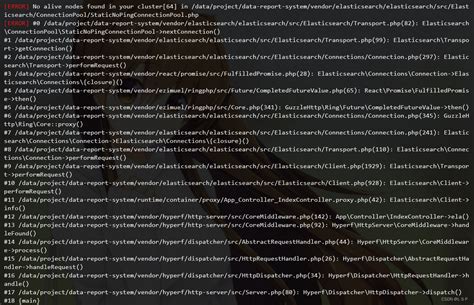 Hyperf Elasticsearch Php库使用报错：no Alive Nodes Found In Your Cluster In