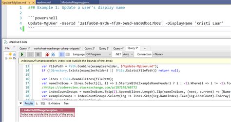 indexoutofrangeexception when example has no description · issue 790 · azure autorest
