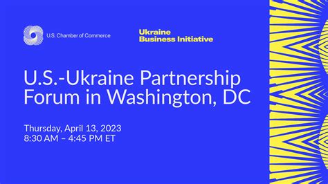 U S Ukraine Partnership Forum In Washington Dc The American Chamber Of Commerce In Ukraine