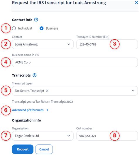 Irs Integration Advanced Requesting And Viewing Transcripts