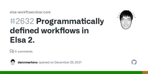 Programmatically Defined Workflows In Elsa 2 · Issue 2632 · Elsa Workflowselsa Core · Github