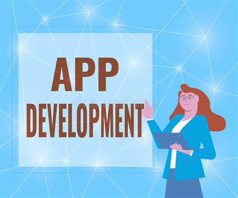 Text Showing Inspiration App Development Business Concept Producing Computer Software With A