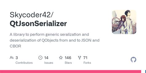 Github Skycoder42qtjsonserializer A Library To Perform Generic