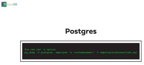 Postgres For Oracle Dbas Datapump Vs Pgdump Klouddb