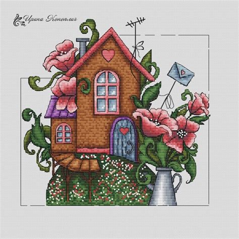 Маковый домик купить в каталоге «Ирина Коноплич Авторские схемы для вышивки ВКонтакте