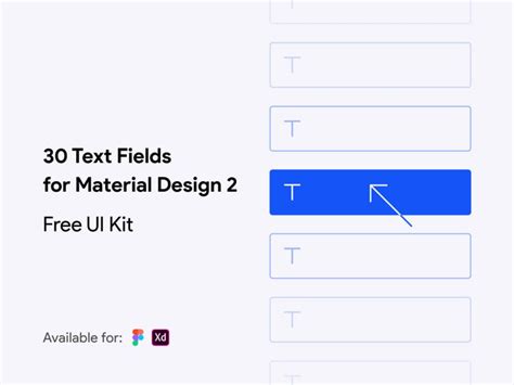 Text Fields For Material Design Free XD Resource Adobe XD Elements