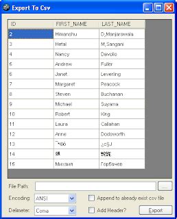 How To How To Export Encoded Data Into CSV Files