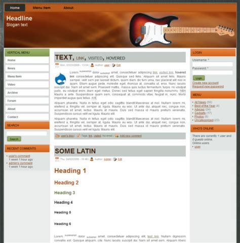 drupal themes free download free drupal 7 theme for blog or business website