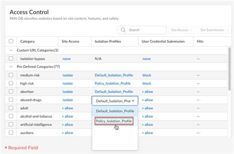 Configure Remote Browser Isolation