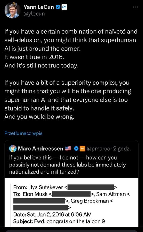 Yann Lecun Doesnt Believe In The Quick Arrival Of Superhuman Ai R