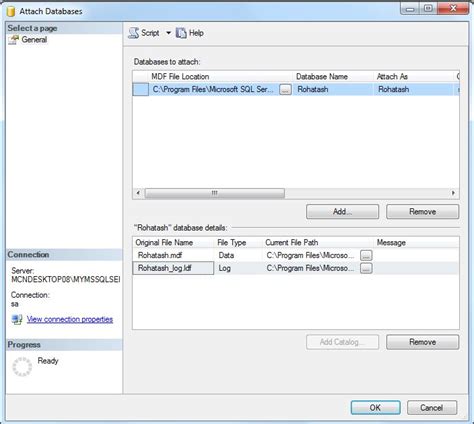 Move A Database Using Detach And Attach In Sql Server 2012