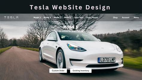Tesla Website Design With Fully Responsive Using Html Css And Two Line Of Javascript Youtube
