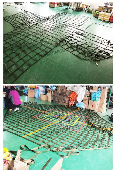 Oem Military 463l Pallet Nets Hcu 7 E Hcu 15 C Aircraft Cargo Net Mil W 27265 Nylon66 Webbing