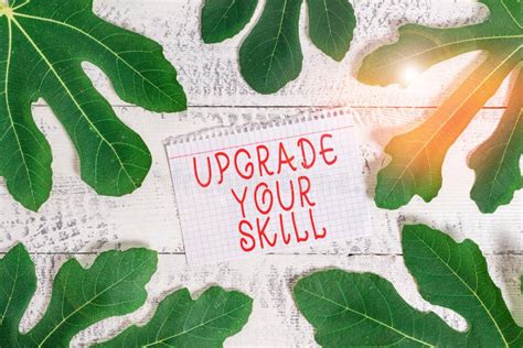 Word Writing Text Upgrade Your Skill Business Concept For Expand Scope Of Knowledge Optimize