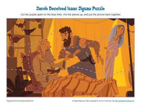 Jacob Tricks Isaac Coloring Pages