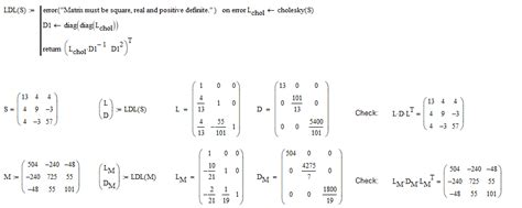Solved Cholesky Decomposition And The Ldl Decomposition Fi Ptc