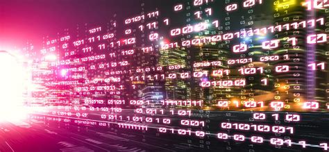 Digital Data Flow On Road With Motion Blur To Create Vision Of Fast Speed Transfer Stock