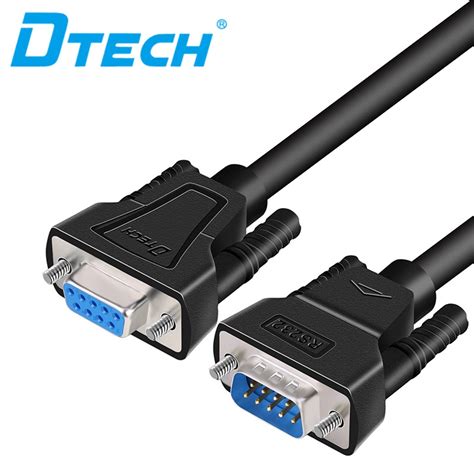 Dtech Rs232 Serial Cable Male To Female Db9 Nine Pin Com Port Straight Connection Db9 Through