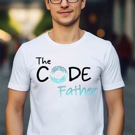 The Code Father Png Funny Dad Programmer Design Digital Download Etsy