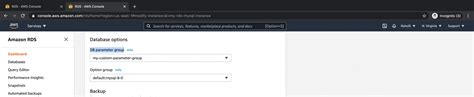 How To Create And Modify A Parameter Group For An Rds Instance On Aws