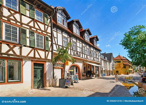 Neustadt An Der Weinstrasse Germany Alley Called Laustergasse In Old