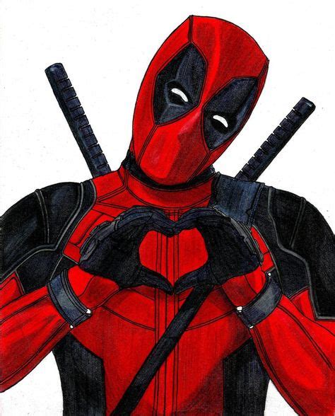 Deadpool Heart Hands