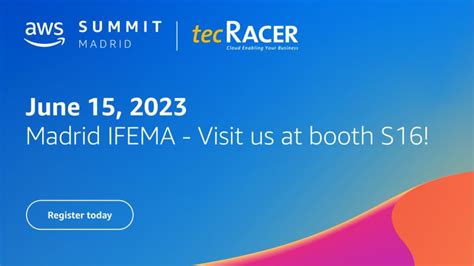 Tecracer Group On Linkedin Awssummit Aws Cloud Event Madrid