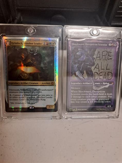 The First Two Transformers Magic The Gathering Cards That Join My