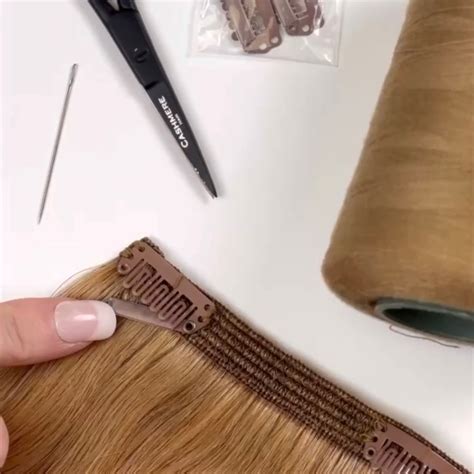 How To Easily Fix A Broken Extension Clip On Your Extensions At Home Cashmere Hair