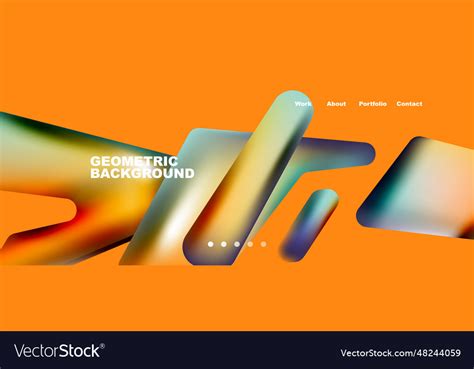 Tech Minimal Geometric Wallpaper Creative Vector Image