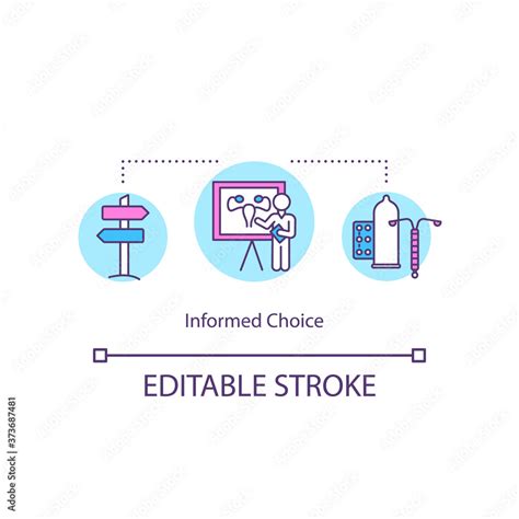 Informed Choice Concept Icon Contraception Method Fertilization For